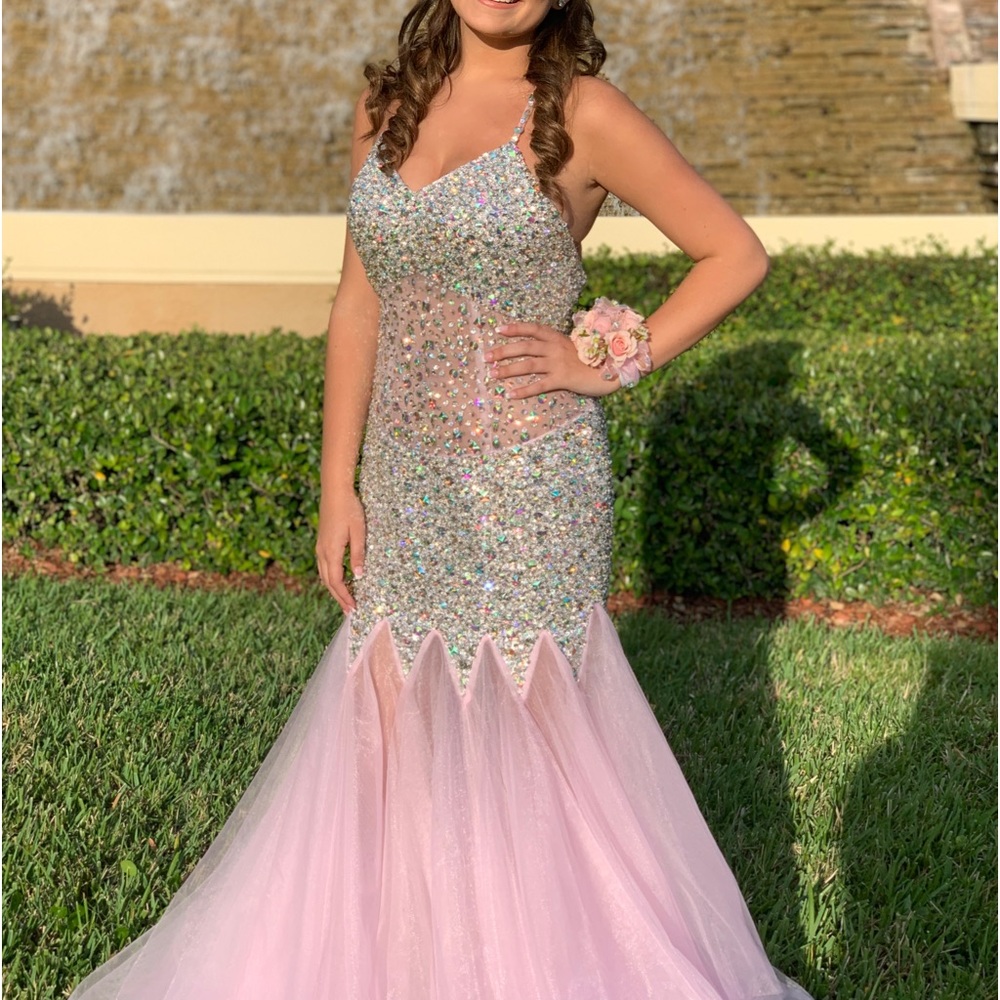 Custom Crystal Embellished Prom/Event Dress - Gem
